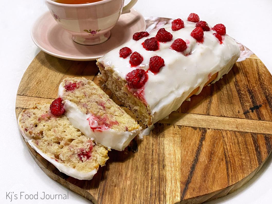 Lemon & Raspberry Loaf Cake - Kj's Food Journal