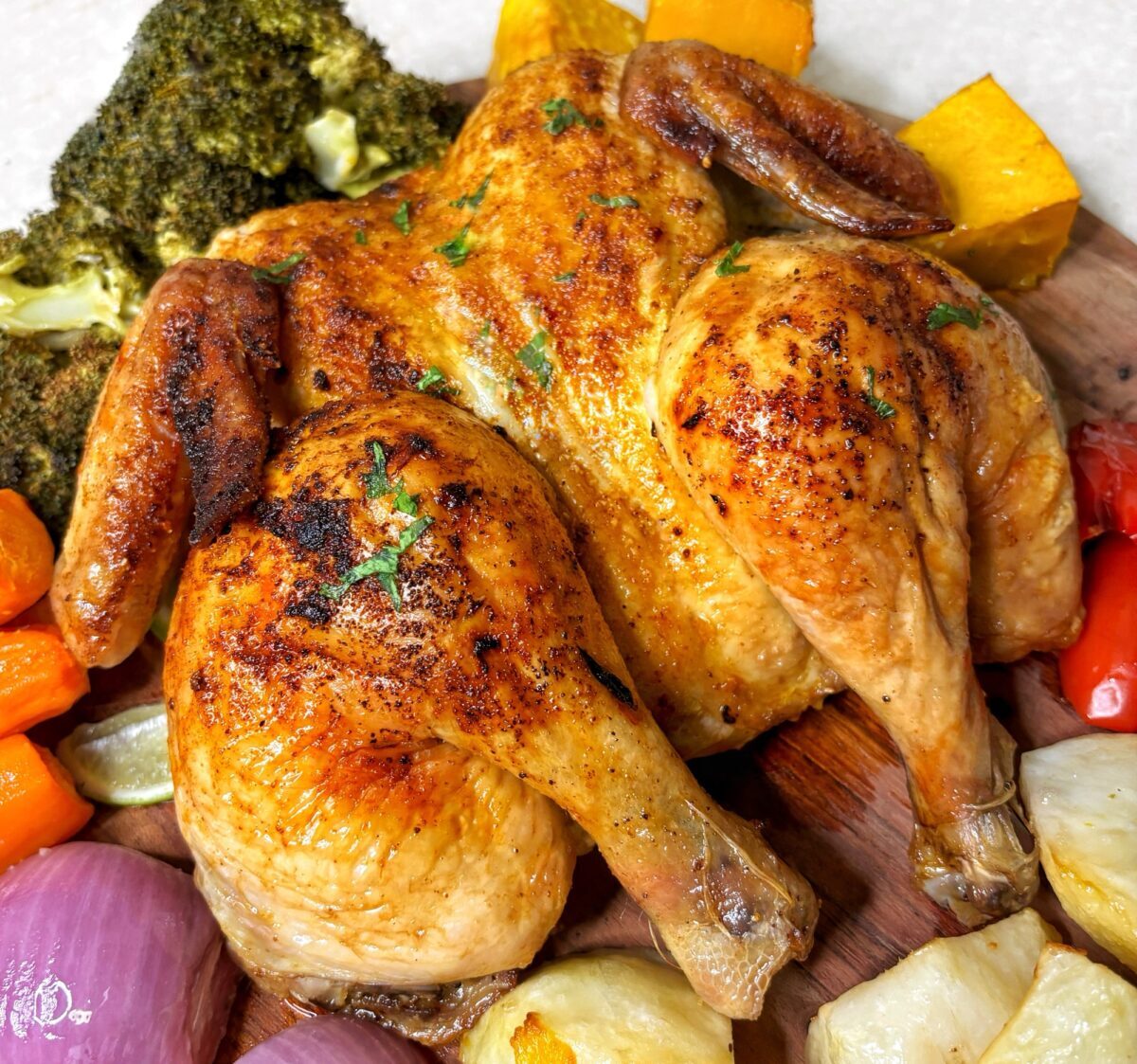 Garlic Butter Roast Chicken - Kj's Food Journal